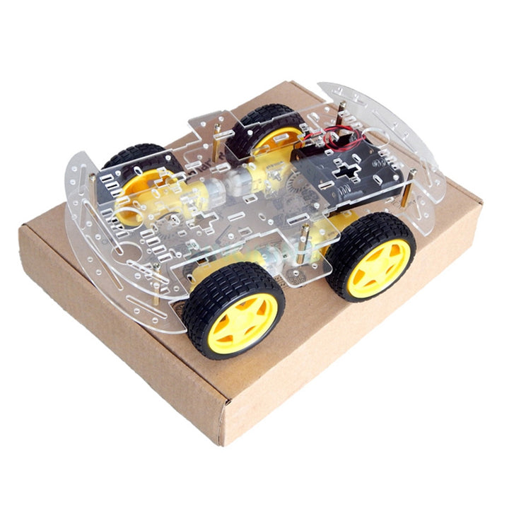 Kit carro Robot Arduino 4 rodas 4WD com 2 chassis – ABC Escolar