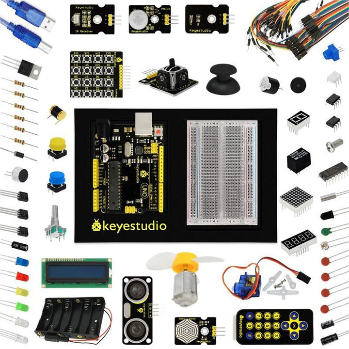 Kit Maker para Arduino Keyestudio - Com Placa UNO R3 – ABC Escolar