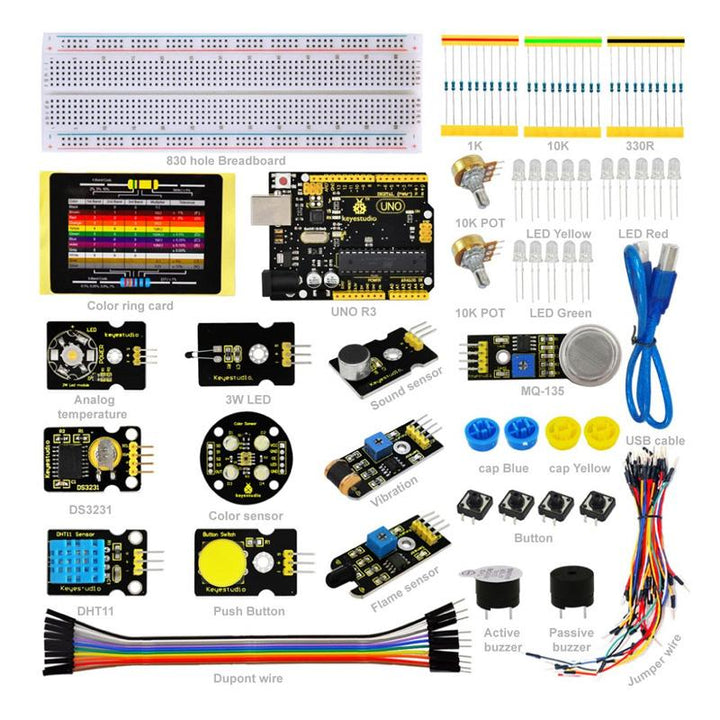 Kit Sensores K3 com Arduino UNO R3 Keyestudio – ABC Escolar