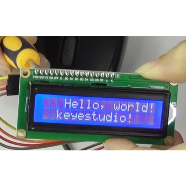 Módulo display LCD 16X02 I2C para Arduino Keyestudio – ABC Escolar