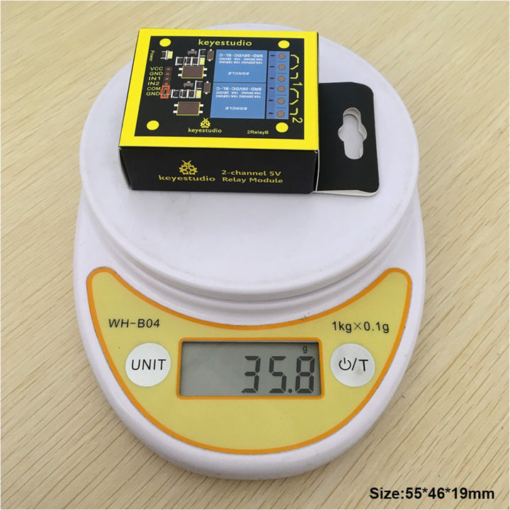 Módulo relé duplo 5V para Arduino Keyestudio – ABC Escolar