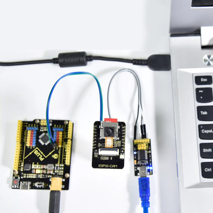 Placa ESP32-CAM WiFi + módulo Bluetooth com câmara OV2640 Arduino Keye ...