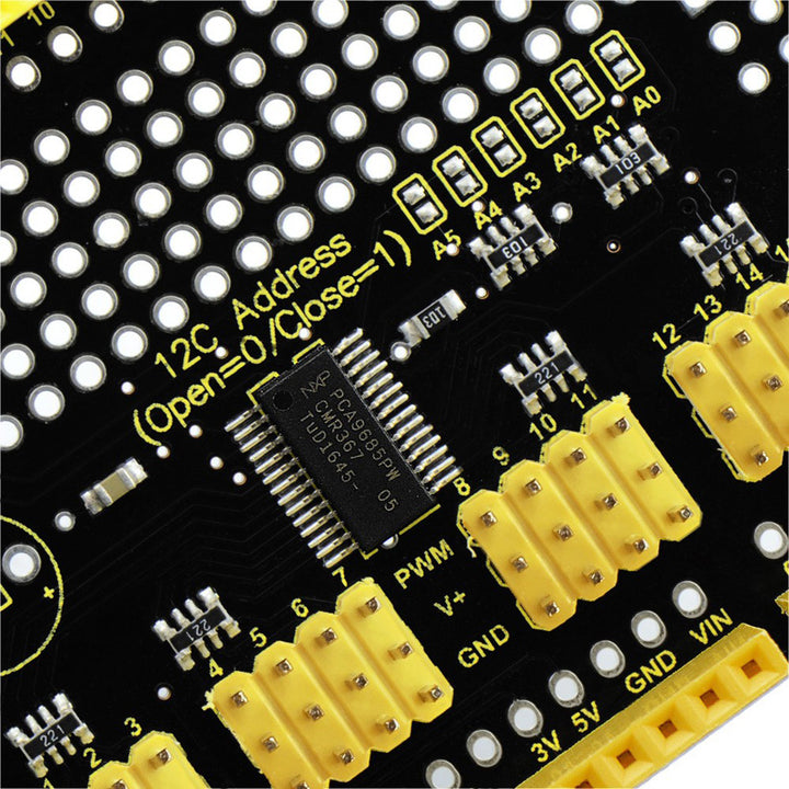 Shield Servo Motor 16 canais para Arduino Keyestudio – ABC Escolar