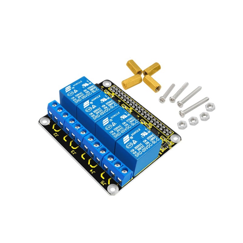 Shield Relé 4 canais Raspberry Pi Keyestudio – ABC Escolar
